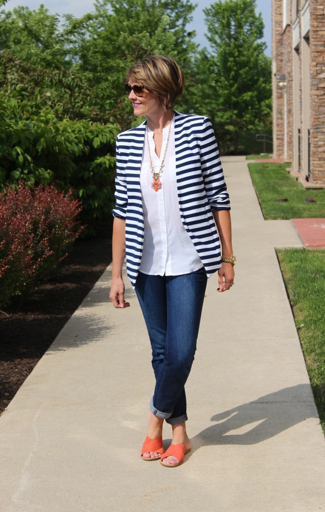 Striped Blazer | A Lovely Living