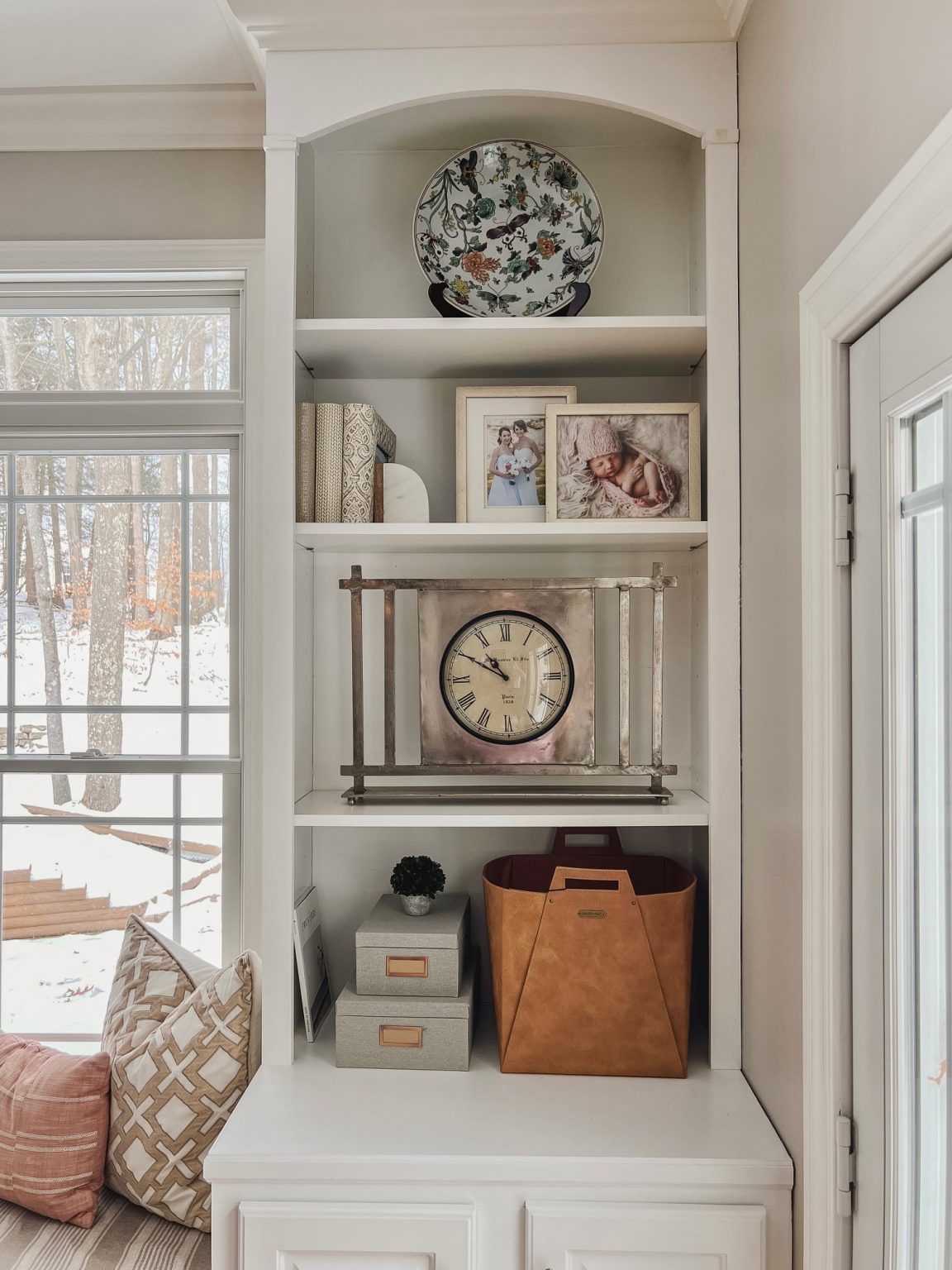 Family Room (featuring the Crate & Barrel Lounge Sectional and Pottery ...